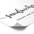 Monochrome Modern Typography Sandwiches Food Sign | Zazzle