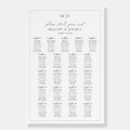 Monogram 21 Tables Find Your Seat Seating Chart Foam Board | Zazzle