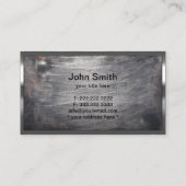 Monogram 3 Initials Professional Metal Framed Business Card | Zazzle