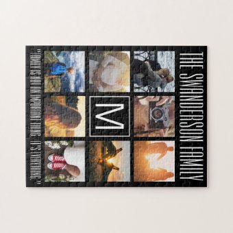 Monogram 8 Frame NGL Jigsaw Puzzle | Zazzle