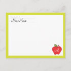 Personalized Teacher Stationery Flat Note Card | Zazzle.com