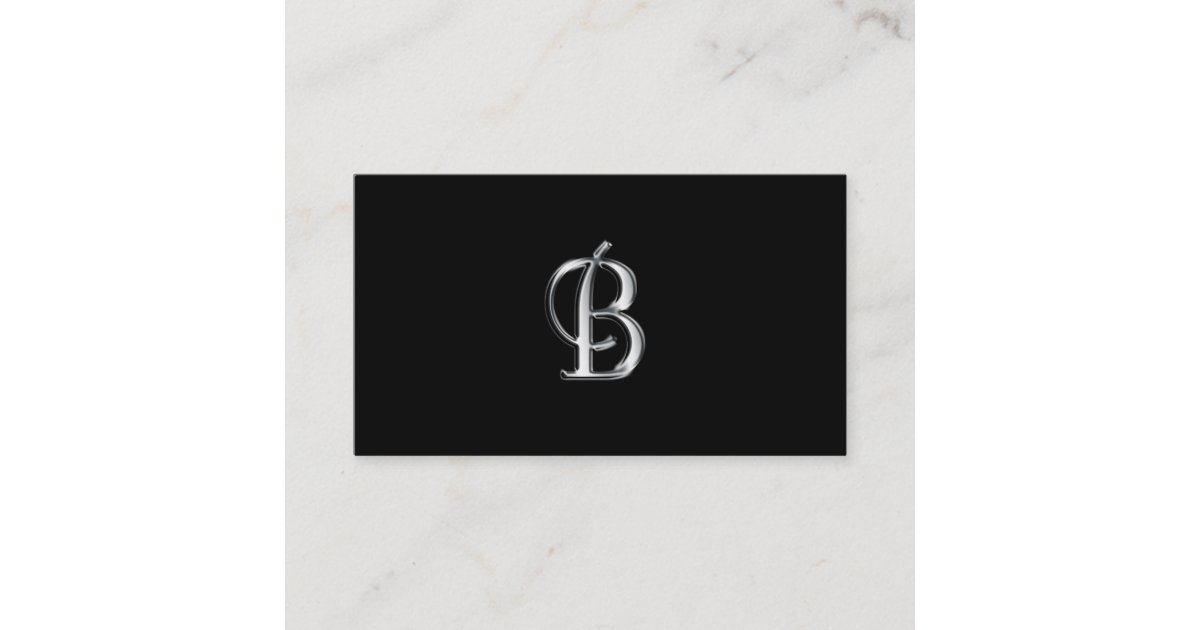 Monogram B business cards | Zazzle