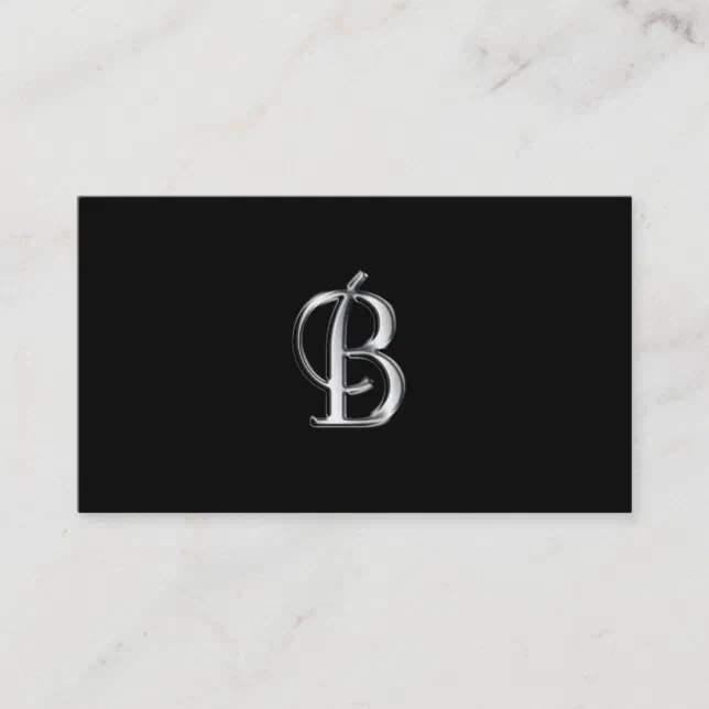 Monogram B business cards | Zazzle