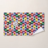 Monogram Billiard Pool Ball Design Bath Towel Set | Zazzle
