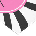 Monogram Black and White and Hot Pink Zebra Print Long Table Runner ...