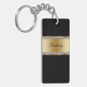 Monogram Bling Keychains | Zazzle