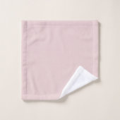 Monogram Blush Pink Modern Minimalist Feminine Bath Towel Set | Zazzle