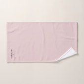 Monogram Blush Pink Modern Minimalist Feminine Bath Towel Set | Zazzle