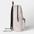 Monogram Blush Pink | Modern Minimalist Feminine Printed Backpack | Zazzle