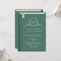 Monogram Book Cover Wedding Invitation | Zazzle