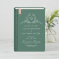 Monogram Book Cover Wedding Invitation | Zazzle