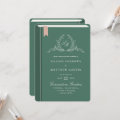 Monogram Book Cover Wedding Invitation | Zazzle