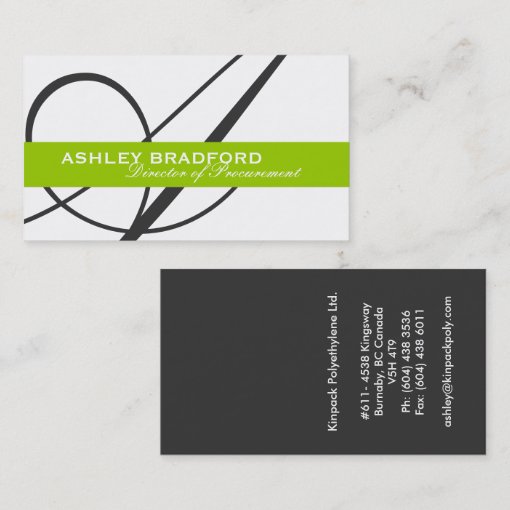 Monogram Business Cards | Zazzle