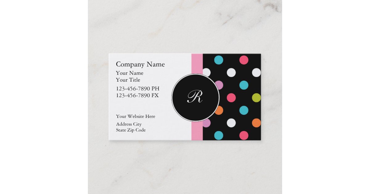 Monogram Business Cards | Zazzle