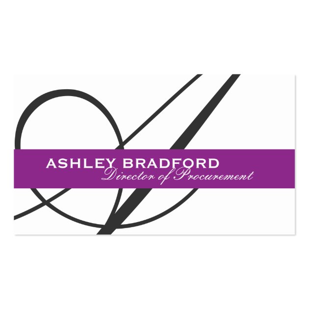 Monogram Business Cards