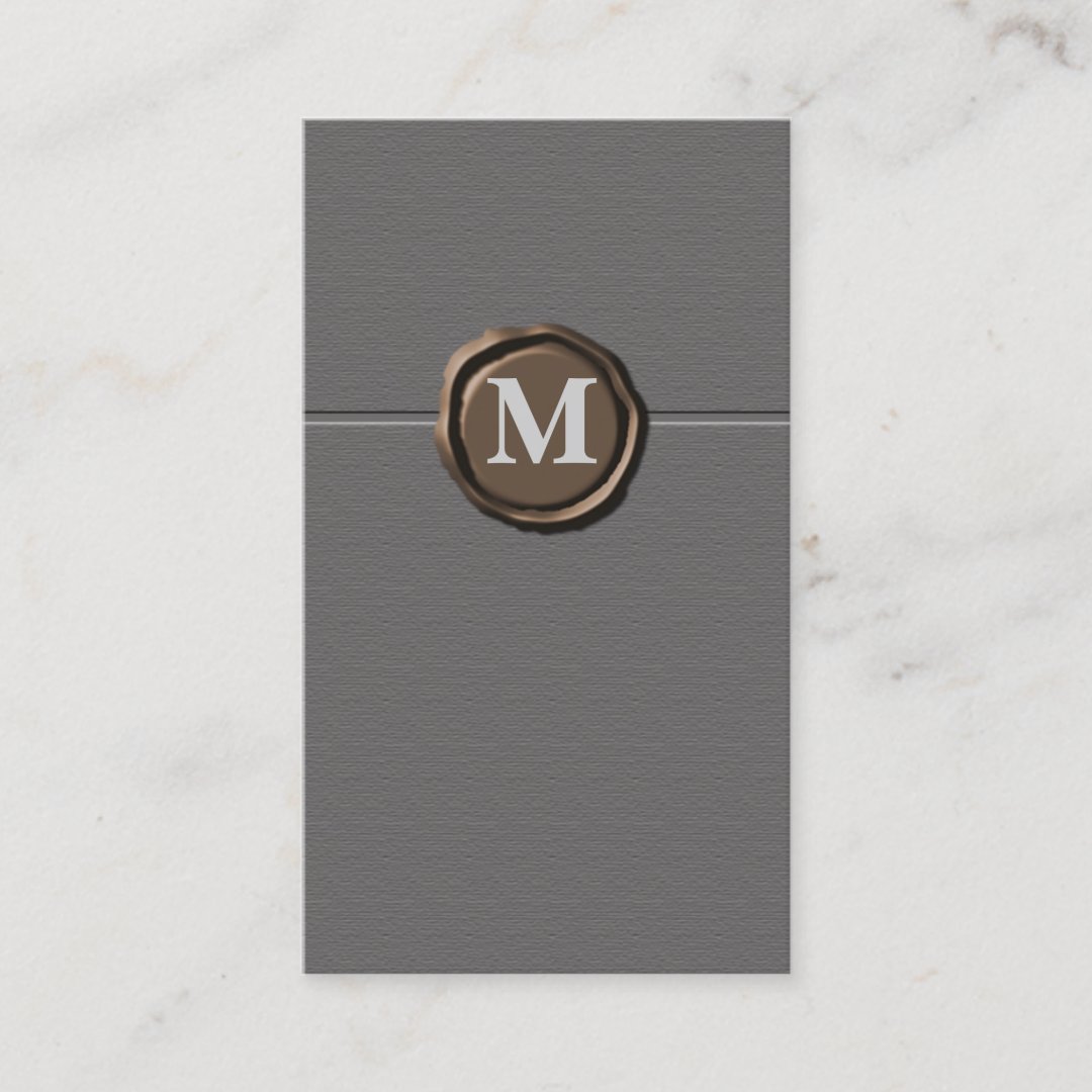 Monogram businesscards business card | Zazzle
