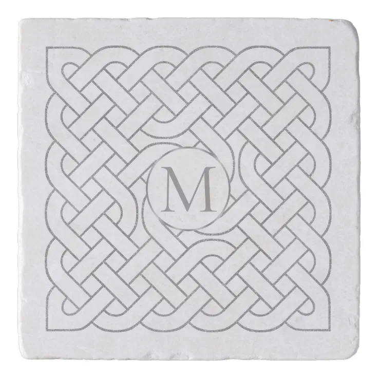 Monogram Celtic Knot Irish Scottish Trivet | Zazzle