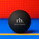 Monogram Classic Elegant Minimal Black Ping Pong Ball | Zazzle