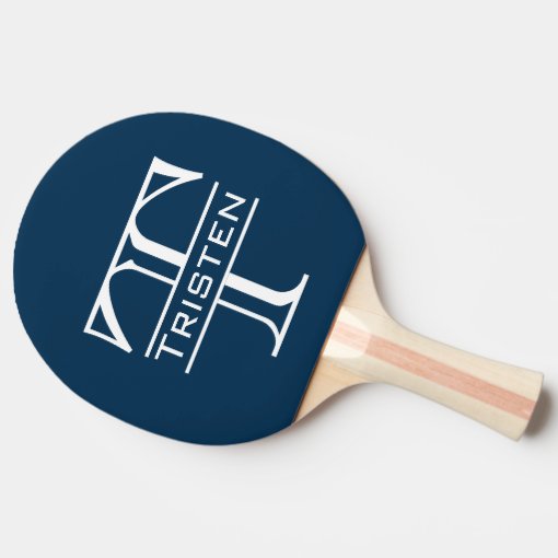Monogram Classic Personalized Ping Pong Paddle | Zazzle