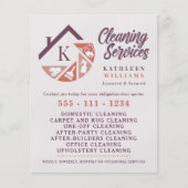 Monogram Cleaning Services Flyer | Zazzle