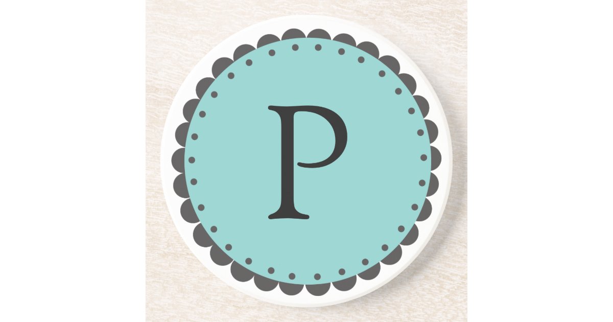 Monogram Coaster | Zazzle