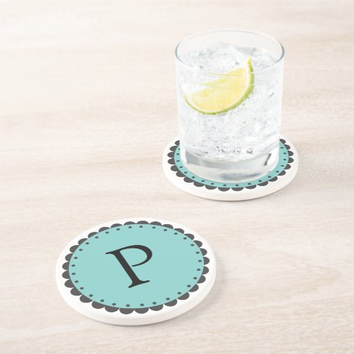 Monogram Coaster | Zazzle
