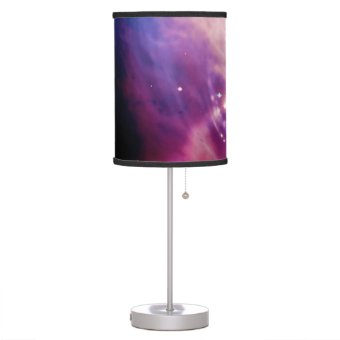 Monogram Crab Pulsar deep outer space picture Table Lamp | Zazzle