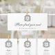 Monogram Crest Wedding Seating Chart Header Card | Zazzle