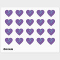 Monogram Cursive Letter J Blue Purple calligraphy Heart Sticker | Zazzle