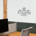 Monogram Custom Family Name Black Script Template Wall Decal | Zazzle