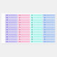 Monogram Custom Name Clothing Tags Pastel Purple Labels | Zazzle
