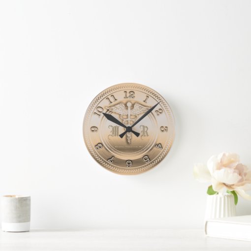 Monogram Doctor Medical Clinic Clock | Zazzle