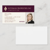 Monogram Door Knocker Real Estate Photo Busines Business Card | Zazzle
