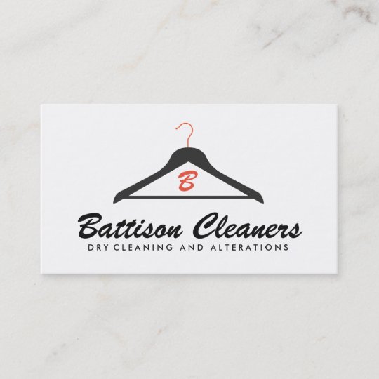 Monogram Dry Cleaners, Dry Cleaning Business Card | Zazzle.com
