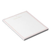 Monogram Elegant Blush Pink Gold Classy Small Notepad | Zazzle