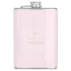 Monogram Elegant Blush Pink Gold Minimalist Classy Flask | Zazzle
