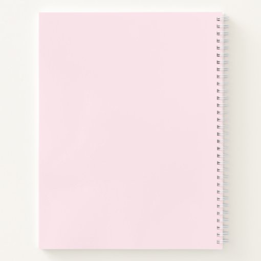 Monogram Elegant Blush Pink Gold Minimalist Classy Notebook | Zazzle