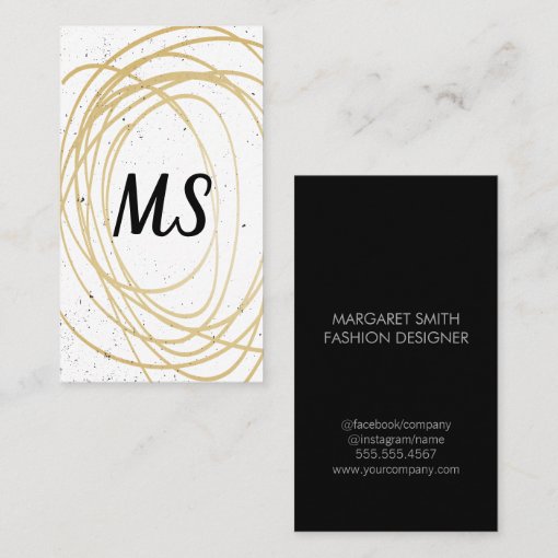 Monogram / Expressive Business Card | Zazzle