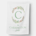 Monogram Family Name House Flag | Zazzle