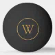 Monogram Gold Black Ping Pong Ball | Zazzle