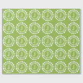 Monogram Green Wrapping Paper | Zazzle