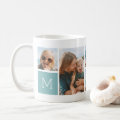 Monogram Grid Photo Collage Coffee Mug | Zazzle