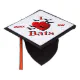 Monogram I Heart Bats w Year Graduation Cap Topper | Zazzle