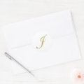 Monogram Initial J in Gold Script Envelope Seal | Zazzle