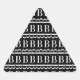 Monogram Initial Letter B Triangle Sticker | Zazzle