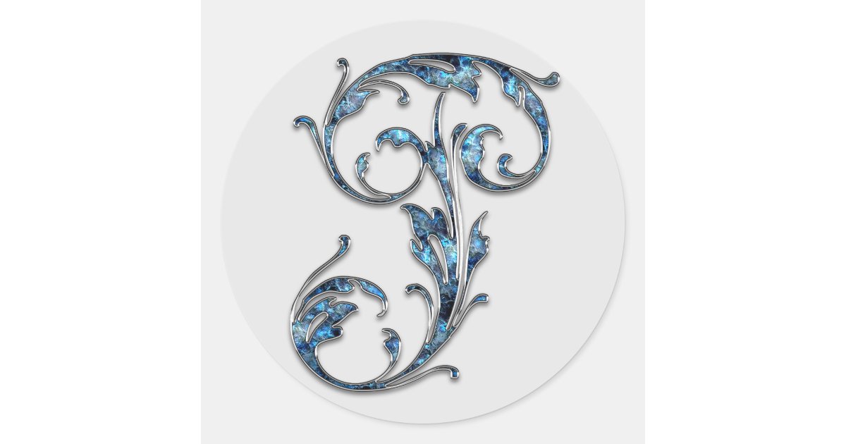 monogram initial P stickers | Zazzle