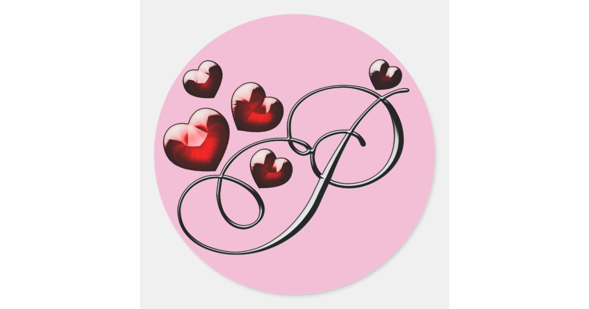 monogram initial P stickers | Zazzle