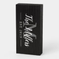 Monogram Last Name Sign | Family Name Wood Sign | Zazzle