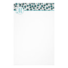 Teal Leopard Print Pattern. Stationery | Zazzle.com