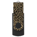 Monogram Leopard Print USB Flash Thumb Drive | Zazzle